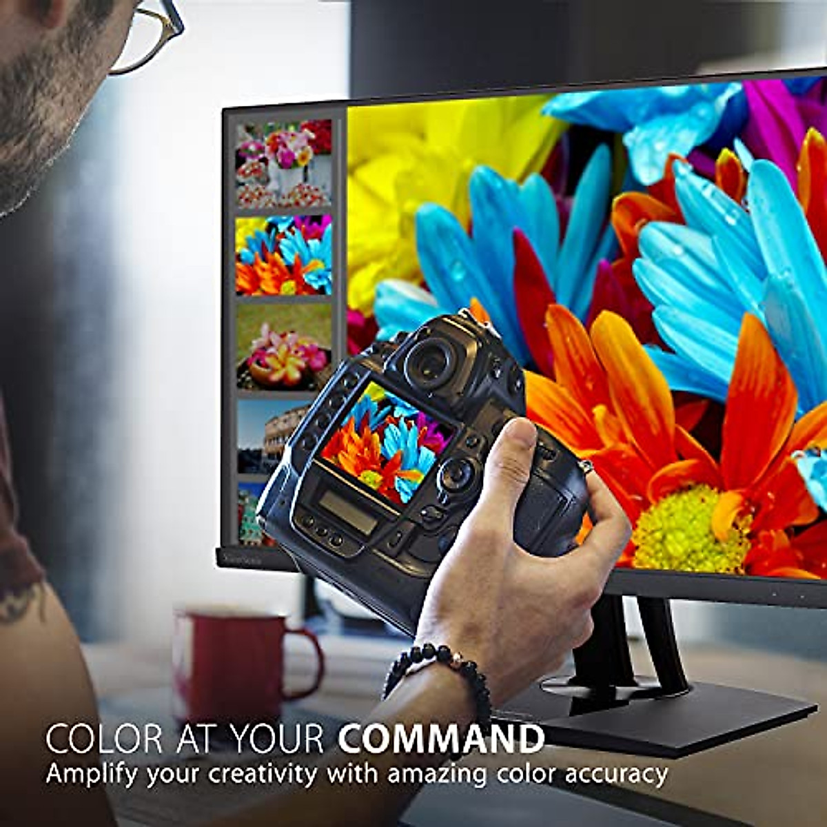 ViewSonic VP2785-4K 27-inch 4K Ultra HD Professional Monitor with 99% Adobe RGB, Delta E<2, Hardware Colour Calibration, 2x HDMI, Display Port, USB-C for Graphic Design, Photo & Video Editing