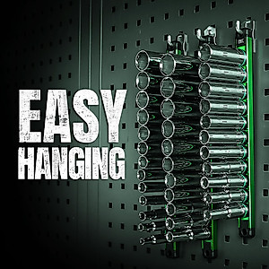 SK 3/8" Drive Socket Set, SAE Sockets, 13-Piece, 1/4" to 1", SuperKrome Finish, Premium CR-V Construction, with Aluminum Socket Organizer