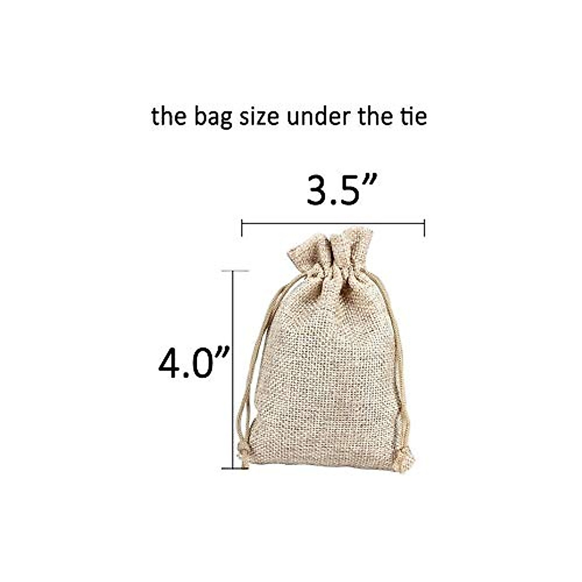 FASOTY Lot of 24 3.5x5 Inch Burlap Bags with Drawstring Linen Gift Bags Jewelry Pouch Jute Burlap Sacks for Wedding Favor Party Gifts, DIY Craft, Presents, Christmas, Valentines, Treat Pouches Bags