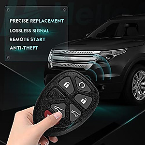 HelloAuto Key Fob Fit for GMC Yukon/Chevy Tahoe Suburban Traverse/Cadillac Escalade 2007-2014 Keyless Entry Replacement Remote Smart Key FCC ID: OUC60270 OUC60221
