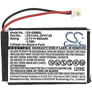 RWMM 460mAh Replacement Battery Compatible with GPNT-02, OXY-003 Game Boy Micro, OXY-001