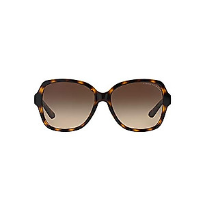 A|X ARMANI EXCHANGE Women's AX4029S Oval Sunglasses, Dark Tortoise/Brown Gradient, 57 mm