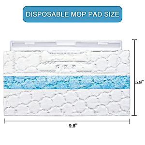 Mocsicka 20Pcs Shark Vac Mop Pads Replacement for VM252 VM251 VM250 VM200 VM190 Disposable Vacuum Mop Pads Refills for Hard Floors