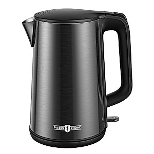 Electric Kettle Stainless Steel, Paris Rhône 1.7 Liter Cordless Hot Water Boiler Electric Tea Kettle BPA-Free, Electric Kettle For Boiling Water Auto Shut Off & Boil-Dry Protection