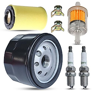For Air Oil Filter Spark Plug Fit Husqvarna YTA18542 YTA24V48 YTH18542 Lawn Mower