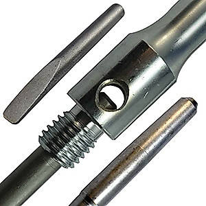 SDS Plus Core Drill Adapter with 8" Pilot Drill Bit for 6" deep Diamond Core Bit with 5/8-11 UNC Thread SDS Plus Adapter is SDS Plus to 5/8-11 UNC Male Thread for Diamond Core Drill Bits