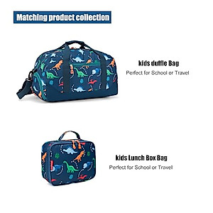 JinBeryl Toddler Backpack Boys, 12 Inch Kids Backpack for Preschool or Kindergarten, Dinosaur Navy Blue