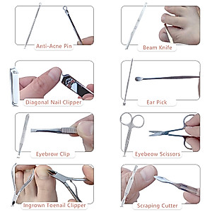 Manicure and Pedicure Kit, Nail Kit,Toenail And Fingernail Clippers with no Splash Design,Nail Clipper Set,Nail Tools 16 In 1 with Portable Travel Luxury Case For Women and Girls(Pink)