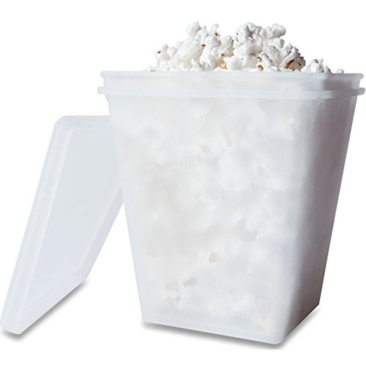 Microwave Air Popper | BPA Free Premium European Grade Clear Platinum Silicone Popcorn Maker | Replaces Microwave Popcorn Bags | Enjoy Air Popped Popcorn - No Oil Needed | by Cestari (2 Quarts)