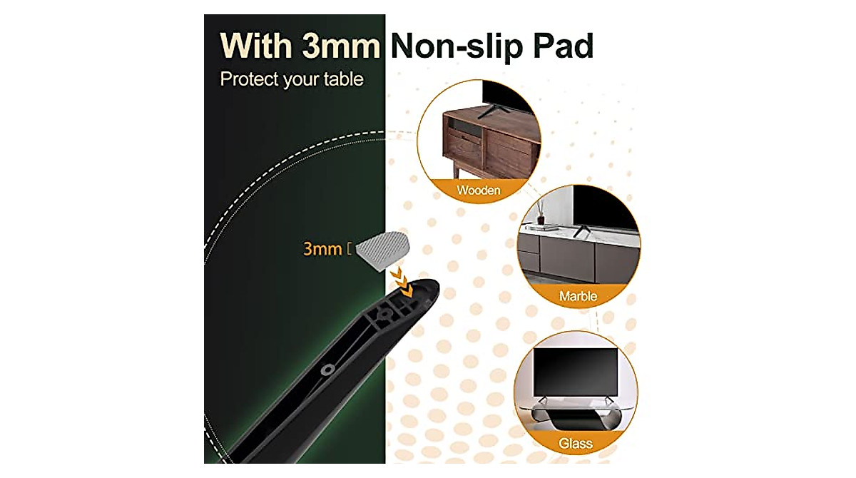Hisense TV Base Stand for A6 Series - Easy No-Tool Installation