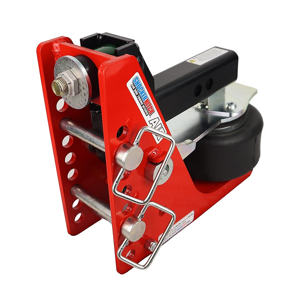 Shocker Air Hitch with Combo Ball Mount (2" & 2-5/16" Balls), Fits 2" Hitch - 12,000 lbs