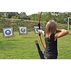 AUVIM 45" Bow and Arrow Set for Youth Kids Junior Beginner Bow Gift Outdoor Archery Set 18 Lb for Teen Outdoor Sports