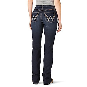Wrangler Women's Q-Baby Mid Rise Boot Cut Ultimate Riding Jean, Avery, 13-34