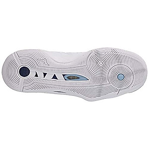 Mizuno 430260.0051.16.1150 Wave Momentum Women's Volleyball Shoe White-Navy (0051) 11 1/2 (1150)