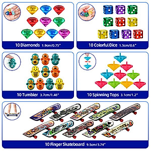 Amy&Benton 200PCS Goodie Bag Fillers Party Favors for Kids Birthday Pinata Filler Toy Assortment Prizes for Kids Classroom Rewards