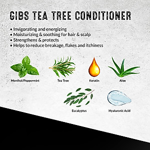 GIBS Tea Tree Shampoo & Conditioner Set, Each 12 fl oz