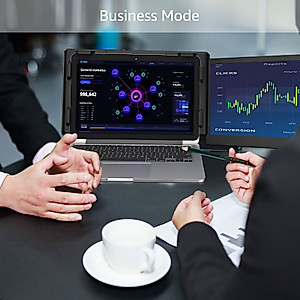 CIDETTY P1 Plus 13.3" Portable Monitor for Laptop, 2021 New Full HD IPS 1080P Display Laptop Screen Extender, Dual Laptop Monitor Screen for 13.3"-16.5" Laptops/PS5/Switch (Dual Monitor)