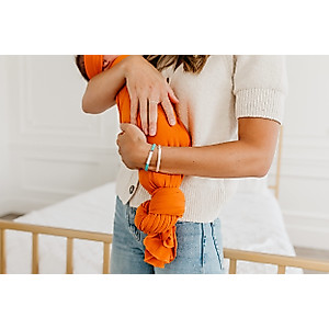 Large Premium Knit Baby Swaddle Receiving Blanket "Blaze" by Copper Pearl