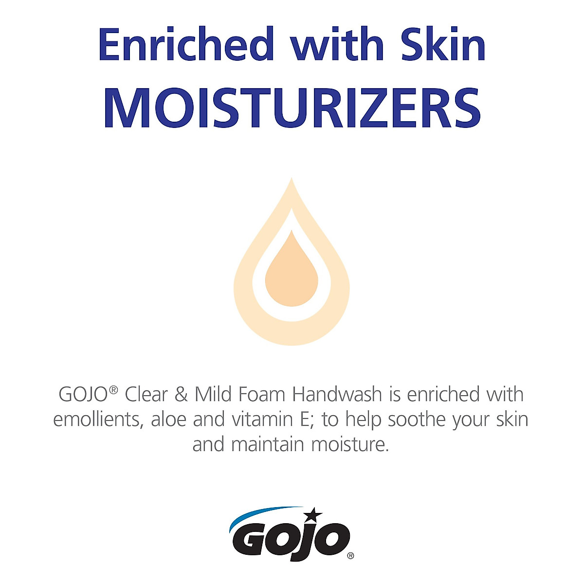 GOJO Clear & Mild Foam Handwash, EcoLogo Certified, 700 mL Hand Soap Refill ADX-7 Push-Style Dispenser (Pack of 4) - 8711-04