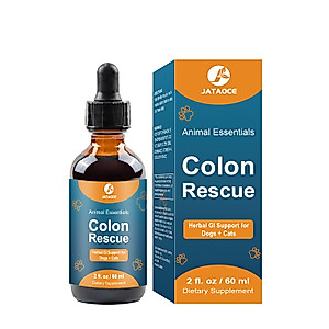 Colon Rescue Herbal Support for Dogs & Cats,100% Organic Grade Herbs, Healthy Gastrointestinal Tract,Constipation & Diarrhea and Gas Home Remedy,Digestive Gut Flora Herbal Formula for Dogs & Cats