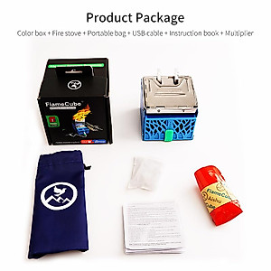 Portable Wood Burning Camp Stove Outdoor Folding Backpacking Stove With Battery To Power USB Charging And Outdoor Camping Picnic BBQ