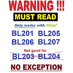 Ninja 40oz Pitcher Bowl for BL201 BL205 BL206 BL207 700w Kitchen System Pulse Blender