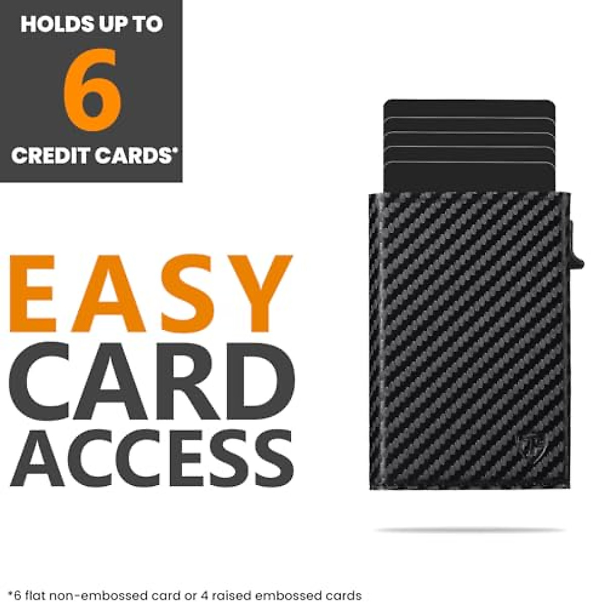 Conceal Plus Slide Up Wallet for Men, Secure Scan Proof Wallet with Pop Up Card Wallet Once Click Acess - Makes a Great Gift or Travel Wallet