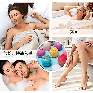 12 Pack Bath Bombs Gift Set Natural and Organic Bath Bombs with Shea Butter, Coconut Oil, Essential Oils and 12Relaxing Botanic Scents. Bath Bombs for Women, Easter Gifts for Women, Girls and Kids