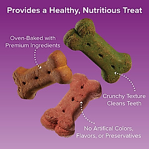 Blue Seal Kent Entrust Crunchers - Medium Dog Treats, Assorted Flavors - Crunchy Oven Baked Biscuits with Premium Ingredients, Healthy Snack, Ideal for Training - Made in USA, 3.5-Pound Bag