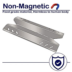 Heat Plate Shield Stainless Steel 16 1/8" Gas Burner Cover Grill Replacement Parts for Members Mark BQ05046-6, BBQ Pro BQ05041-28, BQ51009, Sam's Club, Outdoor Gourmet, 3 Pack Heat Tents