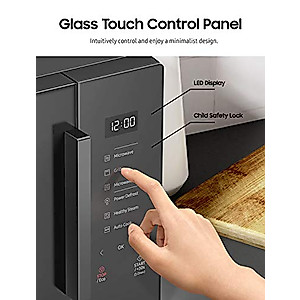 Samsung MG11T5018CC Countertop Oven with 1.1 Cu. Ft. Capacity Element Counter Top Grill Microwave, Charcoal