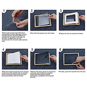 Soonrada 12x16 Frame Black Picture Frames to Display 11x14 Documents with Mats 12 x 16 Black Real Wood Photo Frame Wall Art for Office Living Room Wall Decor