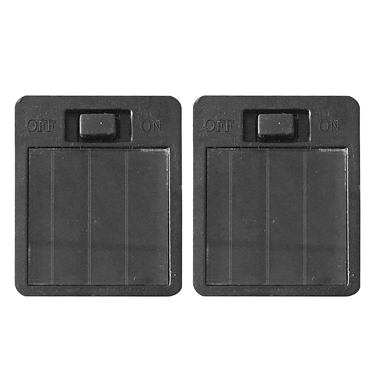 iayokocc 2 Pack Solar Light Replacement Top Parts for Outdoor Hanging Lanterns, Solar Panel Lantern Lid Battery Box Led Lights Bulb Accessories for Garden Patio Walkway Yard