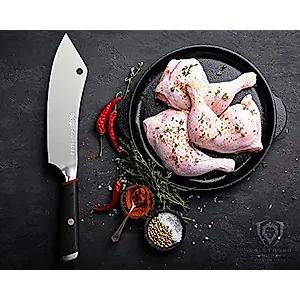 Dalstrong Hybrid Cleaver & Chef Knife - 8 inch - Phantom Series - 'The Crixus' - Japanese High-Carbon AUS8 Steel Kitchen Knife - Pakkawood Handle - Cooking Knife - Sheath Included