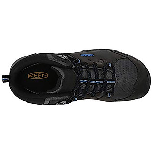 KEEN Men's Steens MID WP Hiking Boot, Black, 10