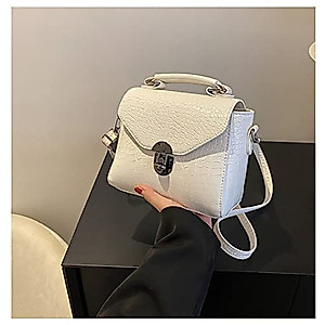 Purses and Handbags for Women Hobo Bags Women Tote Bags Leather Crossbody Shoulder Bags (White)