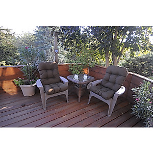 College Covers Indoor/Outdoor Adirondack Patio Seat Cushion, 1 Count (Pack of 1), Brown