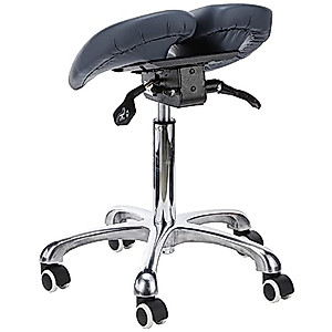 Master Massage Berkeley Ergonomic Split Style Saddle Stool in Agate Blue, 1count