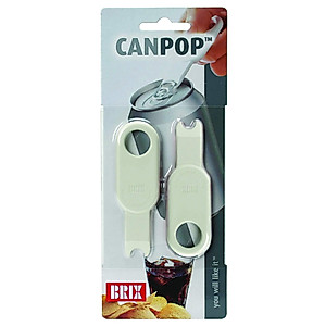 Brix CanPop Beverage Can Opener, Set of 2, Multicolor