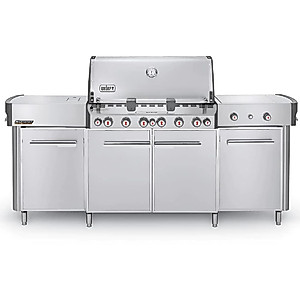 Weber Summit S-670 6 Burner Stainless Steel Natural Gas Grill Center