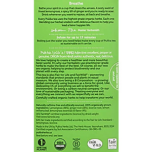 PUKKA Organic Lemongrass Ginger Tea, 20 CT