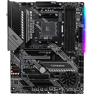 MSI MAG X570 TOMAHAWK WIFI Motherboard (AMD AM4, DDR4, PCIe 4.0, SATA 6Gb/s, M.2, USB 3.2 Gen 2, AC Wi-Fi 6, HDMI, ATX)