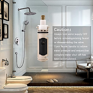 1222 Replacement Cartridge with Puller 104421, Compatible with Moen Tub Shower Single Handle Posi Temp Faucet (with lubricating grease)