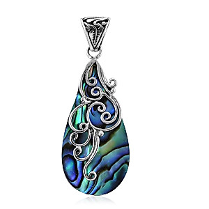 Shop LC Abalone Shell 925 Sterling Silver Fashion Pendant Jewelry Gifts for Women Birthday Gifts