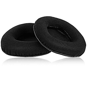 JARMOR Replacement Memory Foam & Mesh Fabric Ear Cushion Pads Cover for Corsair Void & Corsair Void PRO RGB Wired/Wireless Gaming Headset ONLY (Black)