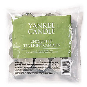 Yankee Candle 609032611811 tealight (Bag of 25) unscented, one Size, …