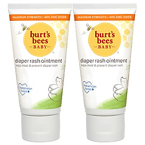Diaper Rash Ointment, Burt's Bees 100% Natural Baby Skin Care, 3 Ounce (2 Pack)