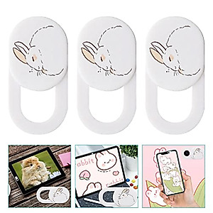 SOLUSTRE Camrea 3Pcs Webcam Slider Privacy Sticker Cover Privacy Protection Webcam Blockers Sliders