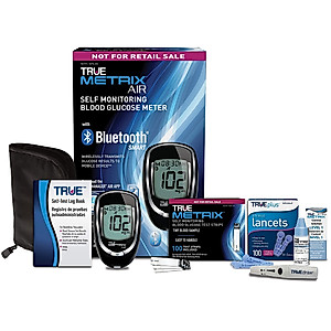 TRUE Metrix® AIR Starter Kit Plus TRUE METRIX® Blood Glucose Test Strips NFRS 100ct - 2 Pack (200 Test Strips)
