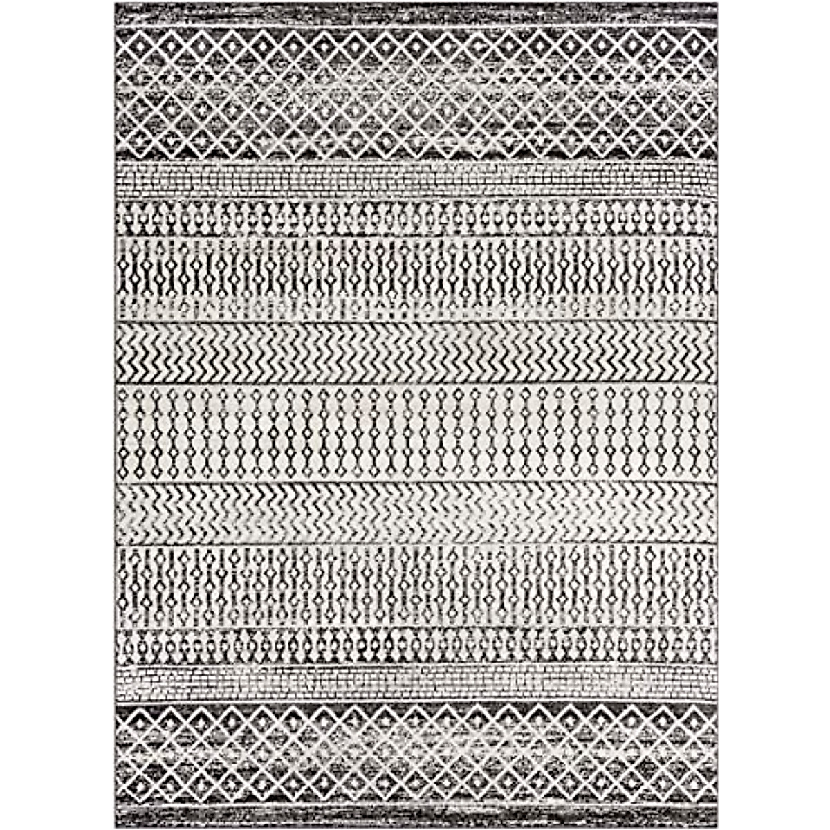 Artistic Weavers Chester Boho Moroccan Area Rug,7'10" x 11',Black